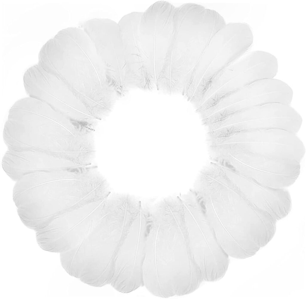 Whimsical Faux White Feathers Tree · Just That Perfect Piece