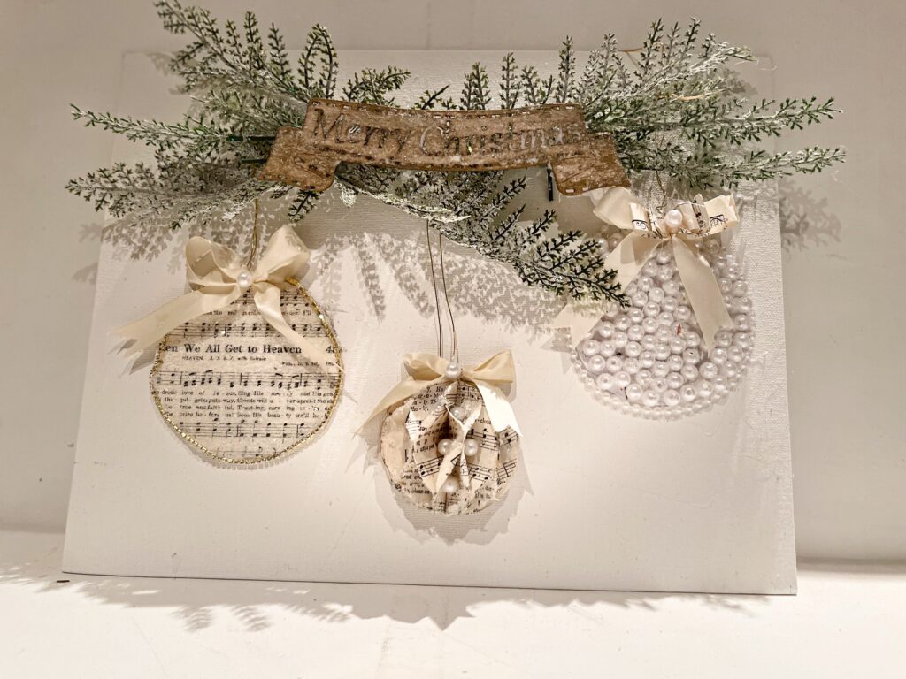 Book Pages Christmas Wall Sign · Just That Perfect Piece
