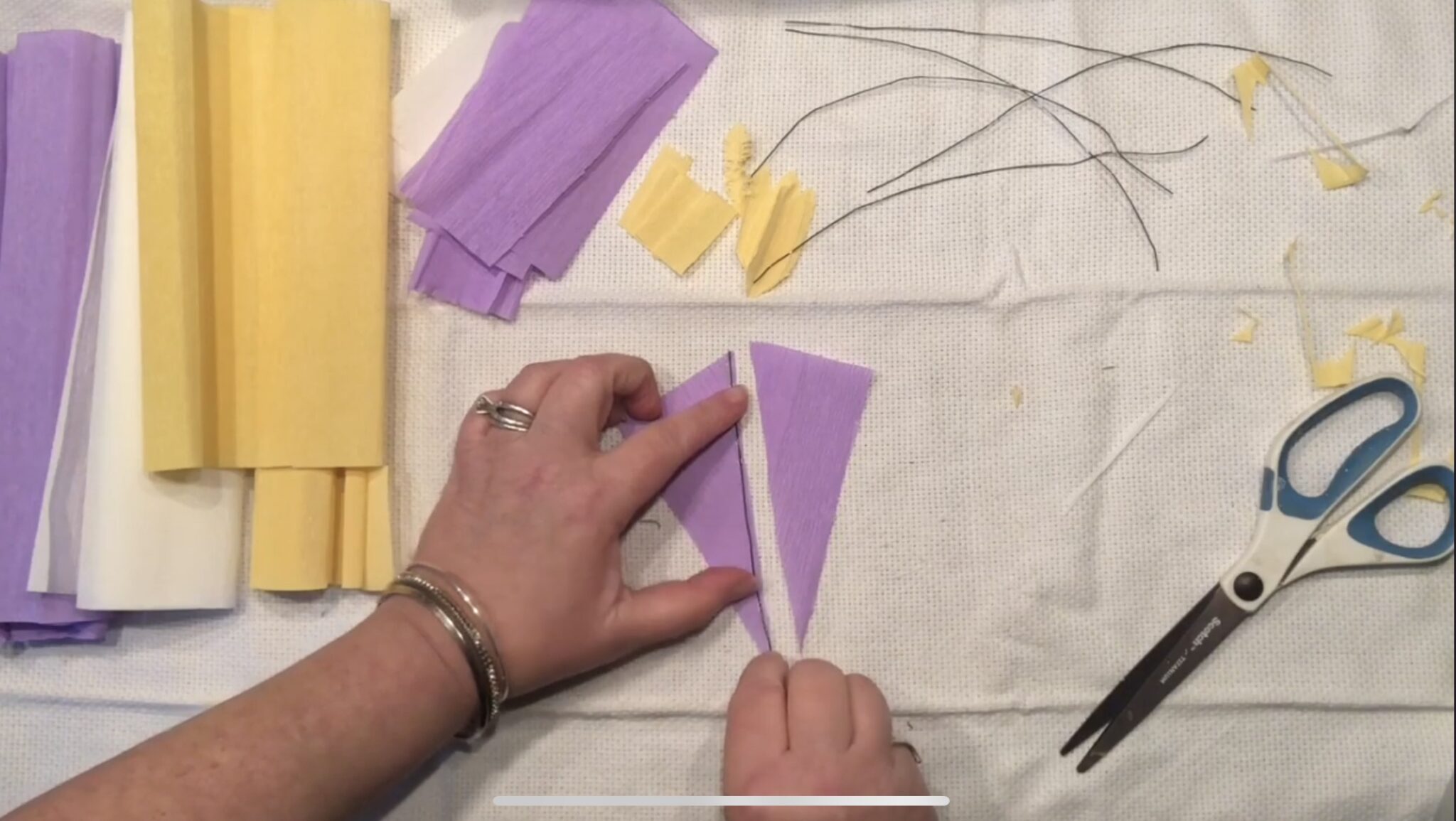 Crepe Paper Iris · Just That Perfect Piece