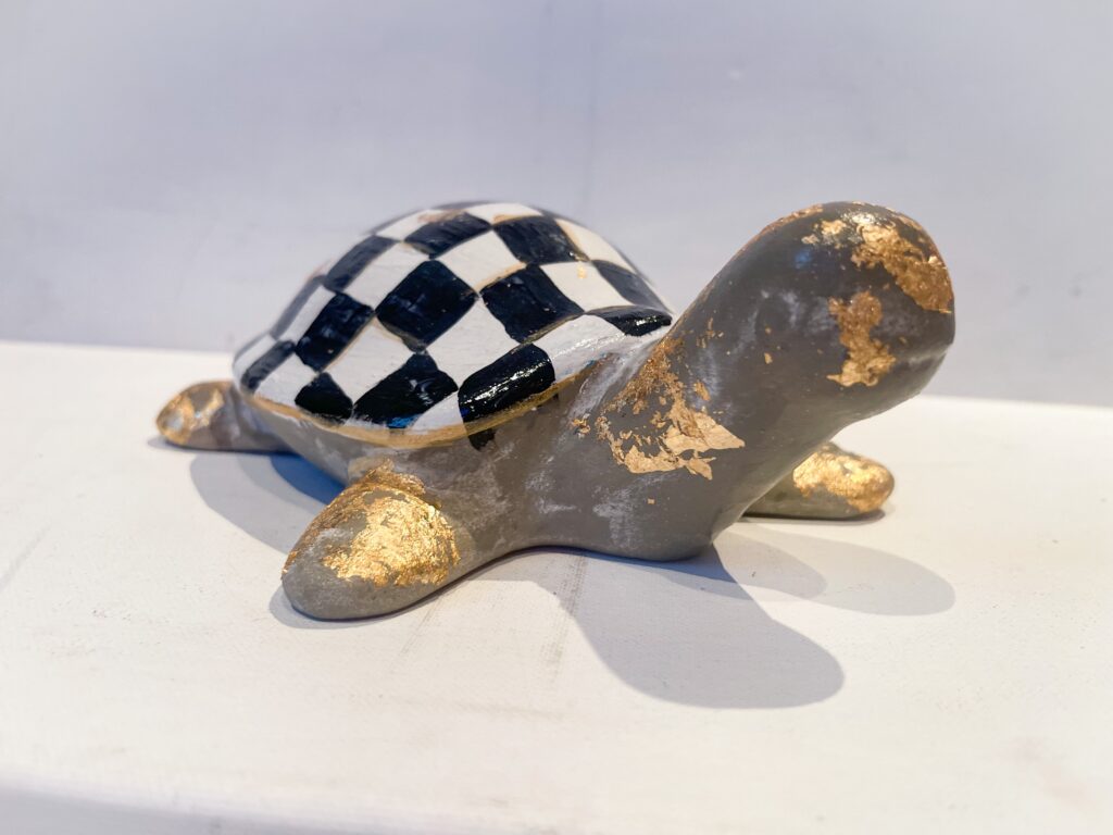 Turtle Door Stopper DIY -Thrift Store Upcycle · Just That Perfect Piece